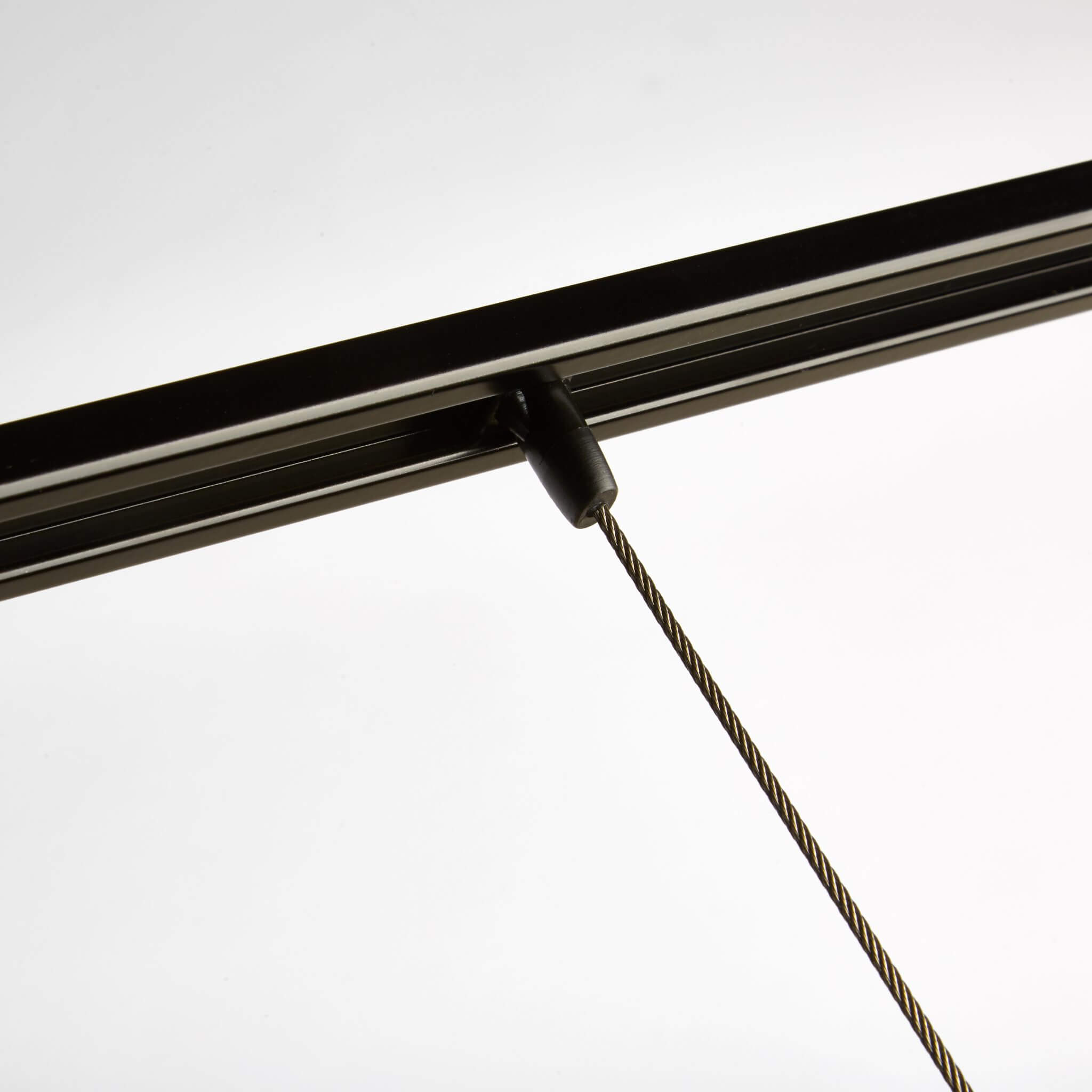Avanti ceiling hanger, black, with stainless steel - Picture Hanging ...